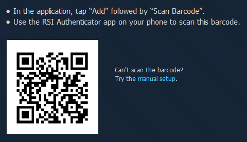 Add a Mobile Authenticator to your account – Cloud Imperium Games ...