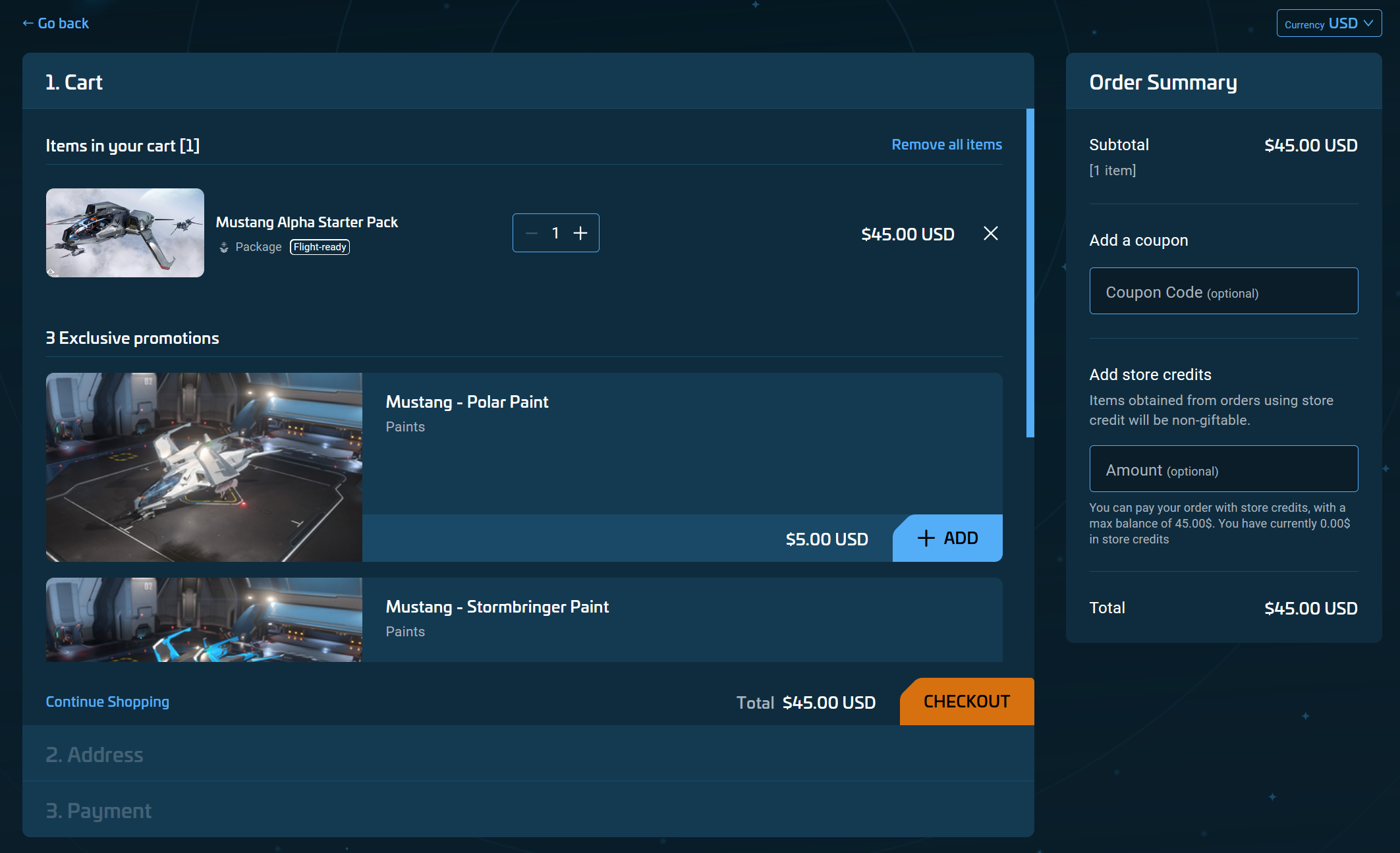 Spend Store Credit – Roberts Space Industries Knowledge Base
