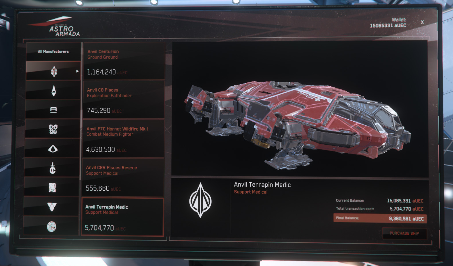 Buying Ships with aUEC – Roberts Space Industries Knowledge Base