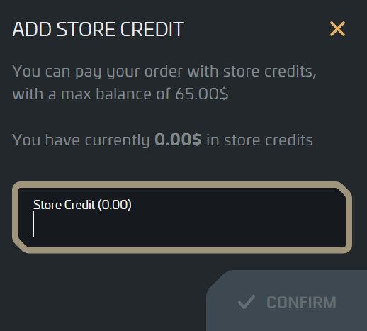 Spend Store Credit – Roberts Space Industries Knowledge Base